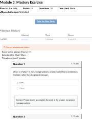 Module Mastery Exercise FD PJM Pdf Module Mastery Exercise Due No Due Date