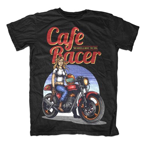 Cafe Racer Graphic Design Tshirt Factory