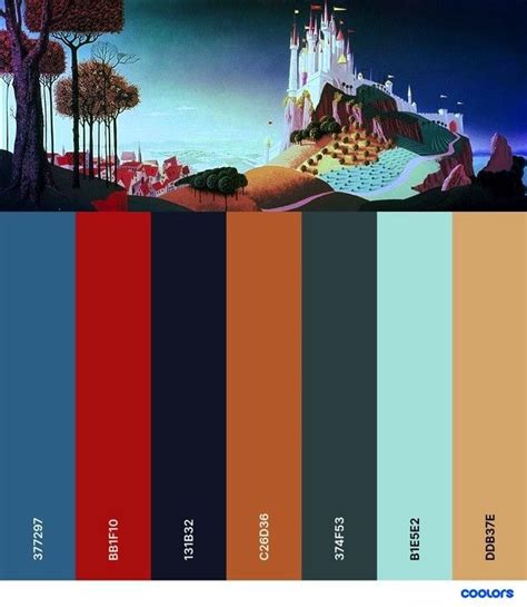 Disney Castle Color Palette