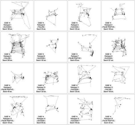 Scan Paths For 16 Participants On Case 14 Out Of The 16 Participants