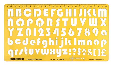 Buy Traceease Upper And Lower Case English Alphabet Number Drafting Tools