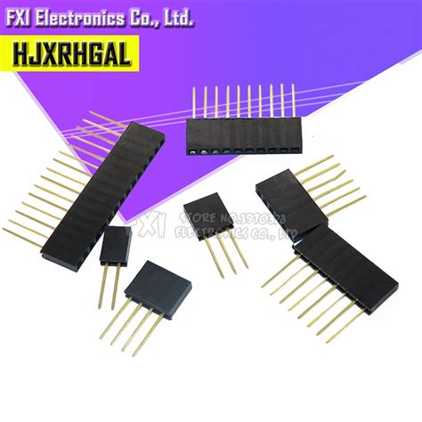 100pcs 254mm Single Row Female Long Pins 11mm Breakaway Pcb Board Pin