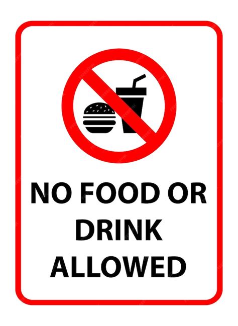 Printable No Food Or Drink Sign Printable Word Search