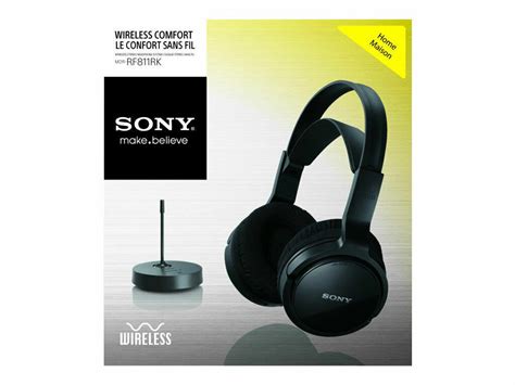 SONY MDR-RF811RK WIRELESS Over Ear Headphones - Black (MDRRF811RK.EU8 ...