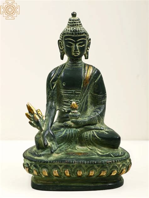 5 Tibetan Buddhist Deity Medicine Buddha In Brass Handmade Made In