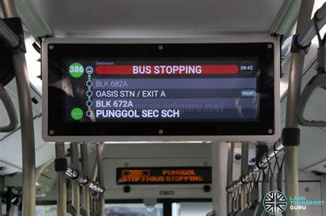 Interior PIDS Bus Stopping MAN A Euro Land Transport Guru