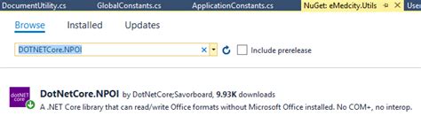 C Excel Parsing Using Nuget Npoi Using Aspnet Core 20 Stack Overflow