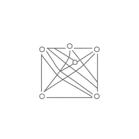The Line Network Design Concept In A Simple Style Vector Lineal Icon