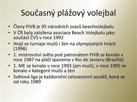 Ppt Historie Pl Ov Ho Volejbalu Powerpoint Presentation Free Download Id