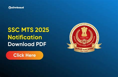 Ssc Mts Notification 2025 Form Releasing On 26 June