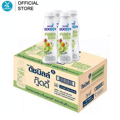 ดัชมิลล์ กู๊ดดี้ โยเกิร์ตพร้อมดื่มยูเอชที ผสมอินูลิน รสผลไม้ผสม ขนาด 300 มล 1 ลัง บรรจุ 24 ขวด