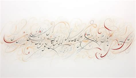 Islamic Calligraphy White Background Premium Ai Generated Image