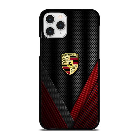 Porsche Logo Carbon Iphone 11 Pro Case Custom Phone Cover