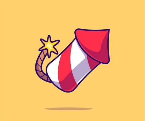 Premium Vector Illustration Of A Rocket Firecracker Vector Icon Flat