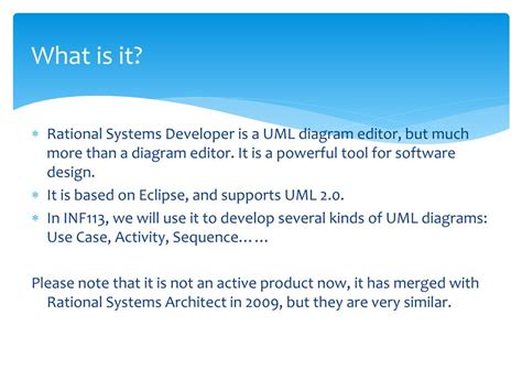 Ppt Getting Started With Ibm Rational System Developer Powerpoint