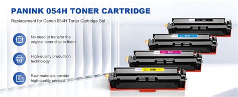 Amazon.com: PANINK 054H Toner Cartridge Set Replacement for Canon CRG ...