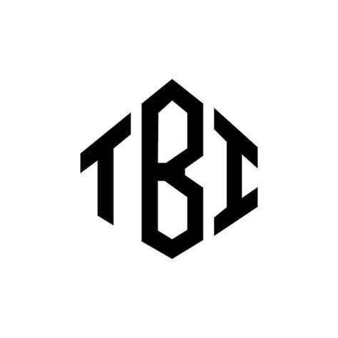 Premium Vector Tbi Letter Logo Design With Polygon Shape Tbi Polygon