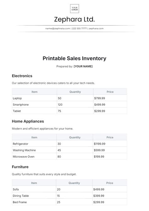 FREE Inventory Templates Edit Online Download Template Net