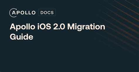 Apollo Ios 20 Migration Guide Apollo Graphql Docs