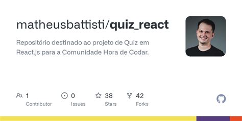Github Matheusbattistiquizreact Repositório Destinado Ao Projeto