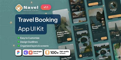 Navel Tour Travel Booking App Ui Kit Figma