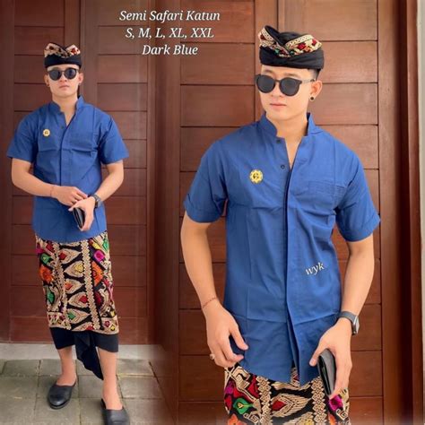 Jual Baju Semi Safari Bali Agung Pakaian Adat Bali Baju Koko Pria