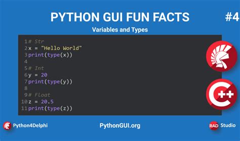 Learn Variables And Data Types In Python Gui In A Powerful Delphi Windows App