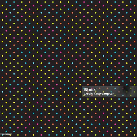 Cute Polka Dot Pattern In Rainbow Colours Stock Illustration Download Image Now Abstract