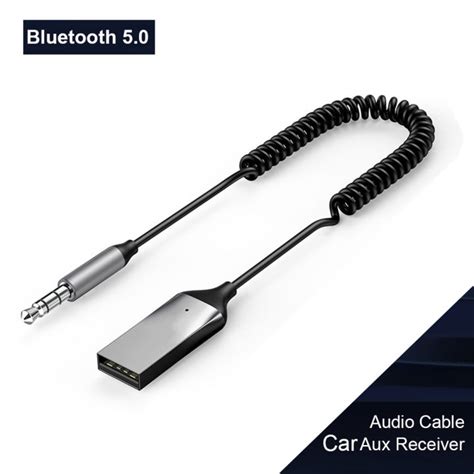 Bluetooth Aux Adapter Usb To 35mm Jack Car Audio Music Mic Bluetooth 5
