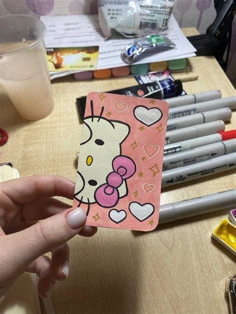 Пин от пользователя Nananargis E на доске Hello Kİtty 😻💗 Эскизы открыток Приглашения Hello