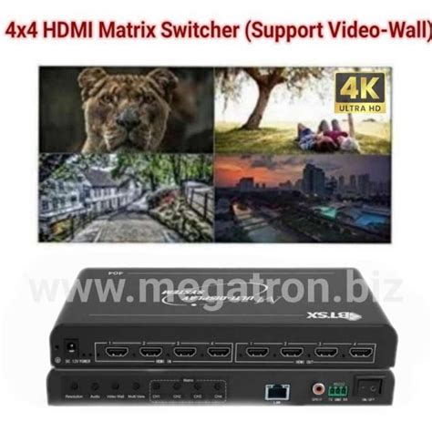 Jual Co 4x4 Hdmi Matrix Switcher Seamless Bisa Membentuk Video Wall 2x2 Shopee Indonesia