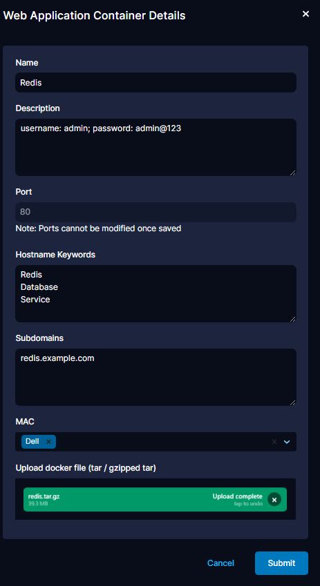 configuring a web application container zscaler