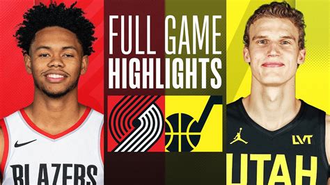 Trail Blazers At Jazz Nba Preseason Full Game Highlights October 14