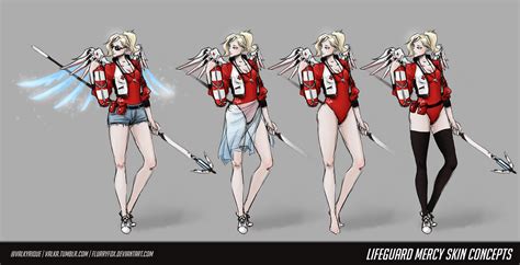 Lifeguard Mercy Skin Concepts By Flurryfox On Deviantart