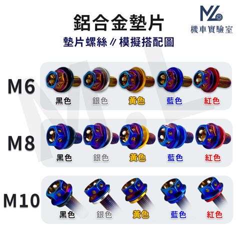 【現貨買就送墊片】鍍鈦螺絲 白鐵螺絲 機車螺絲 燒鈦螺絲 傳動螺絲 後照鏡螺絲 外六角螺絲 M6 M8 M10 螺絲 蝦皮購物