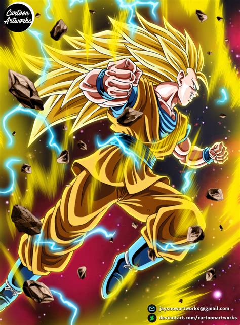 Daima Goku Ss3 Commission By Cartoonartworks On Deviantart