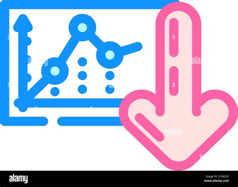 Diagram Loading Statistical Data Color Icon Vector Illustration Stock Vector Image And Art Alamy