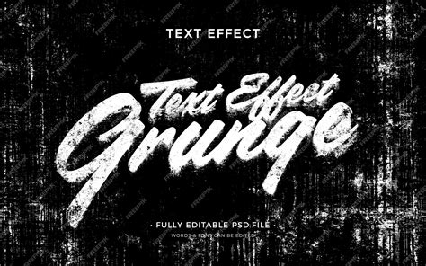 Premium PSD | Grunge text effect