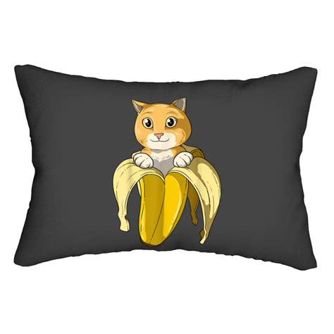 Banana Cat Banana Themed Party Cat Themed Party Lumbar Pillows Sold By