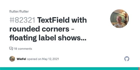Textfield With Rounded Corners Floating Label Shows Extra Whitespace