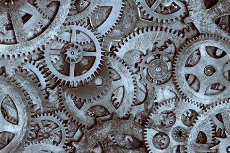 Clock Cogs Background Stock Image Image Of Gear Background 44709361