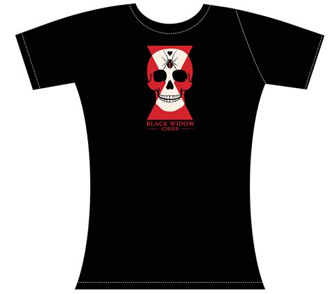 Black Widow Hourglass Tee Deadly Style Irresistible Charm — Original