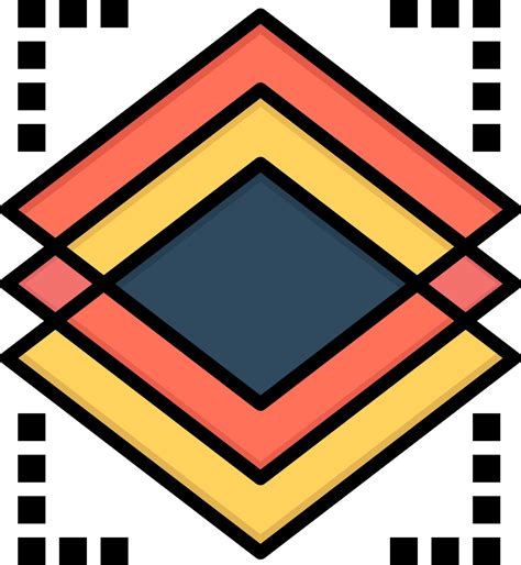 Layers Object Layer Server Flat Color Icon Vector Icon Banner Template