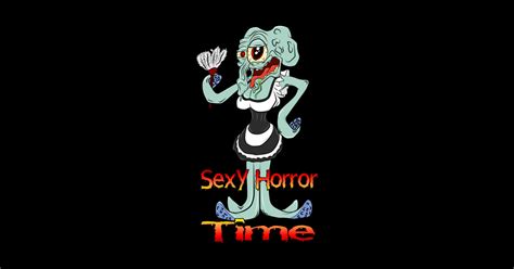 Sexy Horror Time Squidward French Maid Sponge Bob Sticker Teepublic