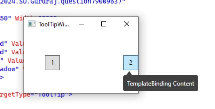 C WPF Tooltip Issue Stack Overflow