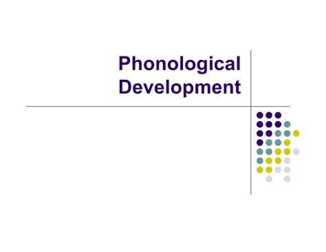 Phonological Development Sv Pdf Phonological Development Components
