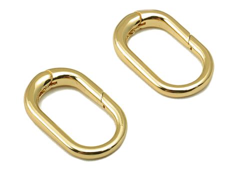 Brass Oval Clasp Brass Ellipse Clasp Parrot Clasp Earring Clasp