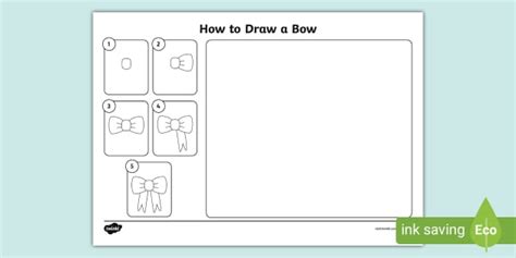 How To Draw A Bow Activity Twinkl Learn To Draw KS1