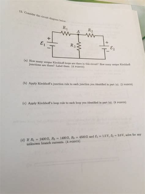 Solved Consider The Circuit Diagram Below How Many Unique Chegg