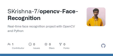 github skrishna 7 opencv face recognition real time face recognition